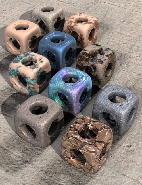 Bryce 7 Pro 50 Metals The Treppenhalle Set | Daz 3D