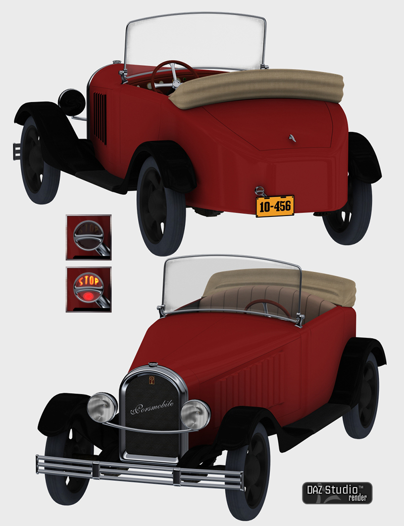 Porsmobile Toon Car | Daz 3D