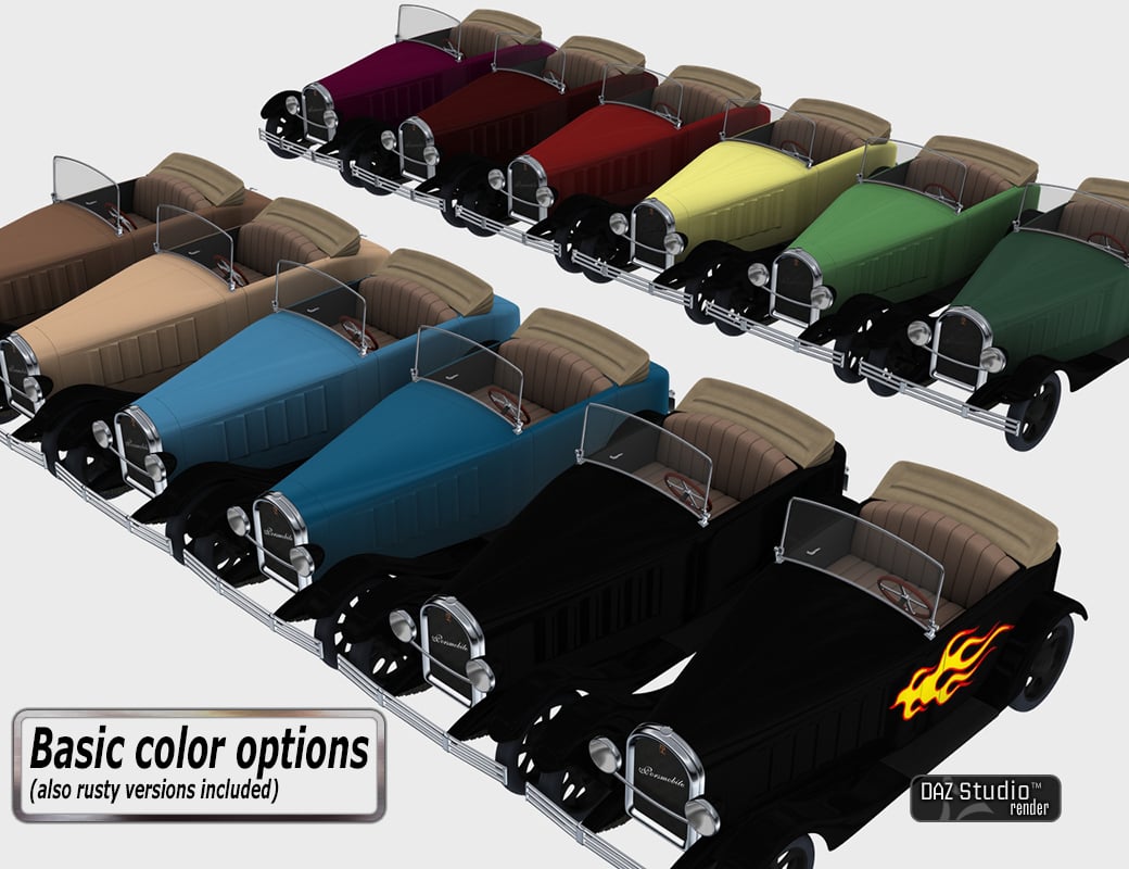 Porsmobile Toon Car | Daz 3D