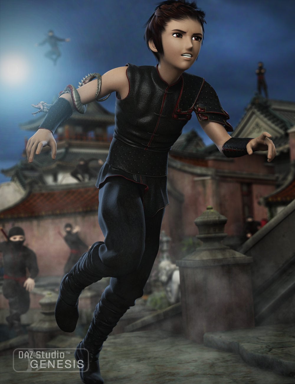 Hiro 5 Clothing and Hair ONLY Bundle | Daz 3D