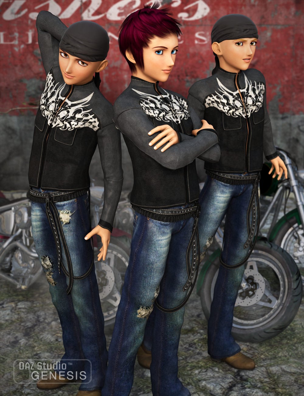 Hiro 5 Clothing and Hair ONLY Bundle | Daz 3D