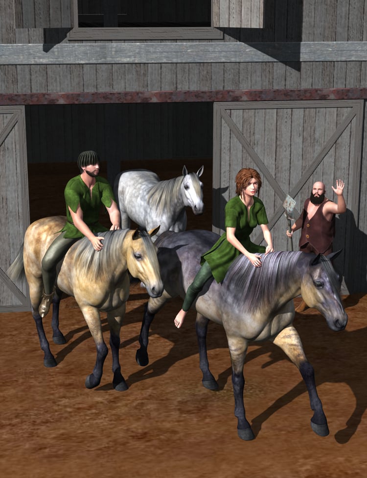 Walking, Trotting, Cantering, Galloping, and Jumping Actions Bundle ...