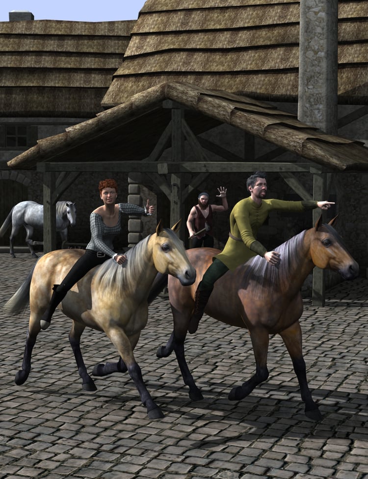 Walking, Trotting, Cantering, Galloping, and Jumping Actions Bundle ...