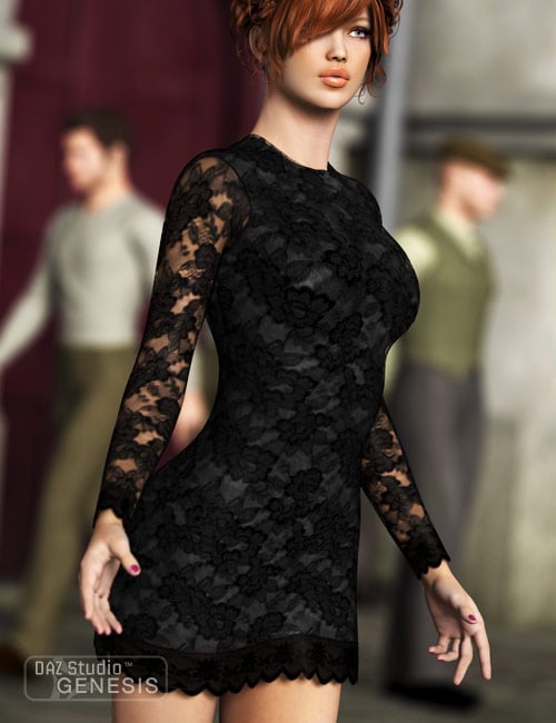 Lacy Dress Textures | Daz 3D