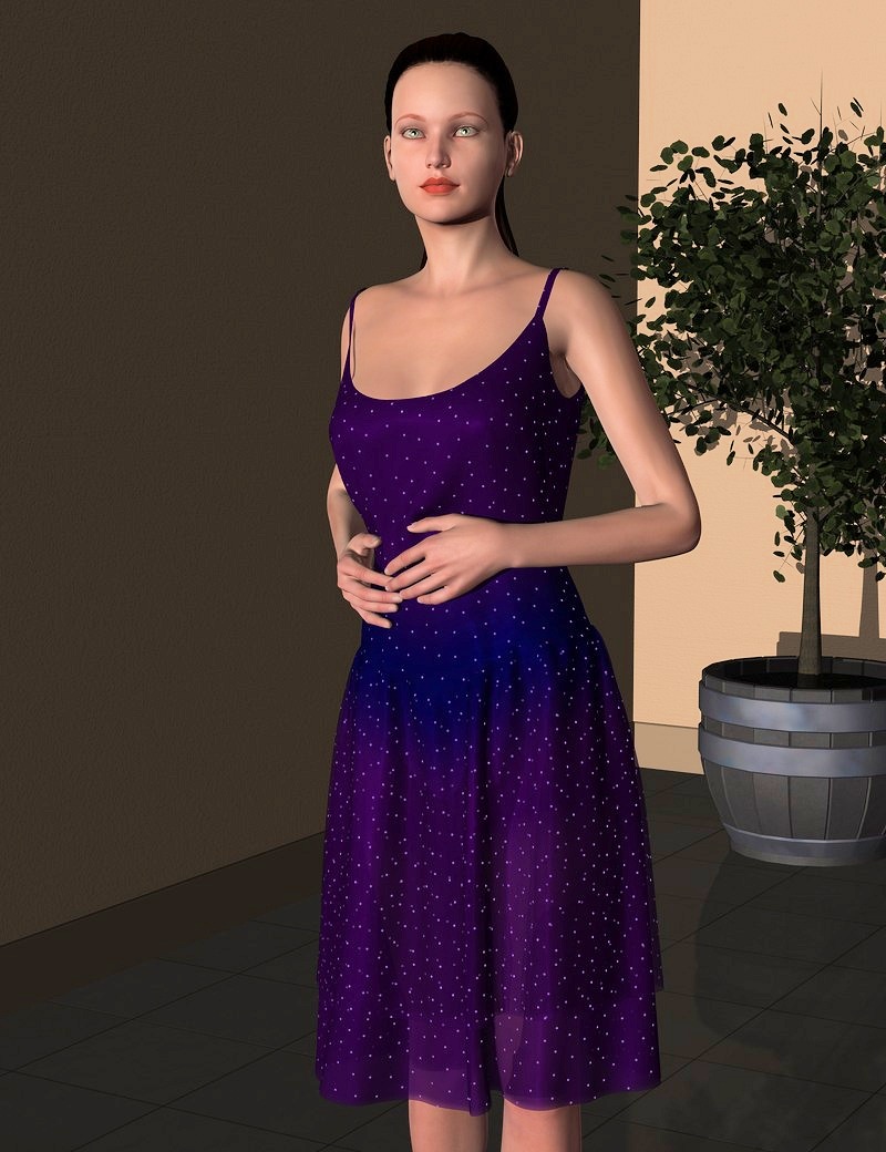 Dynamic Flirty Dress for DAZ Studio | Daz 3D
