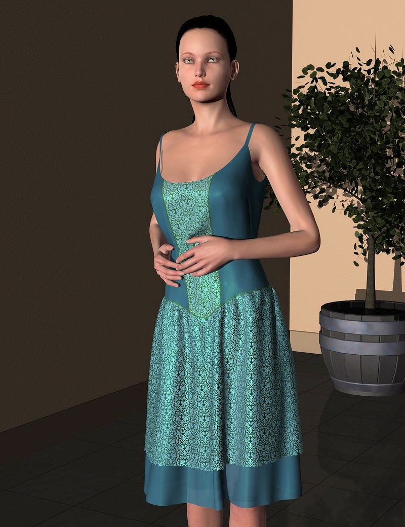 Dynamic Flirty Dress for DAZ Studio | Daz 3D