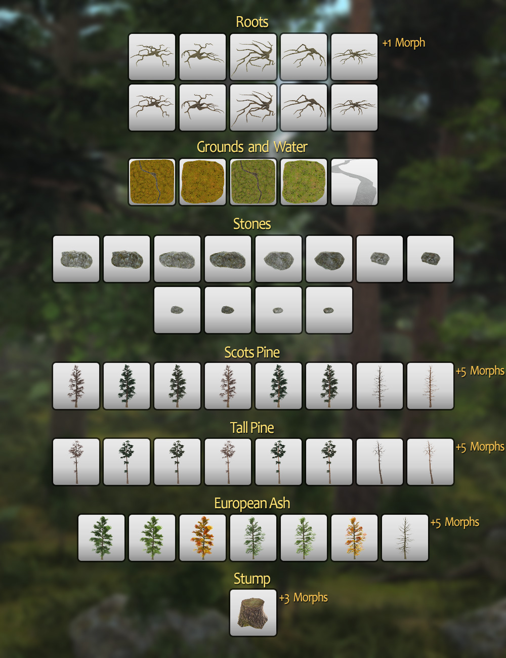 Forest Elements | Daz 3D