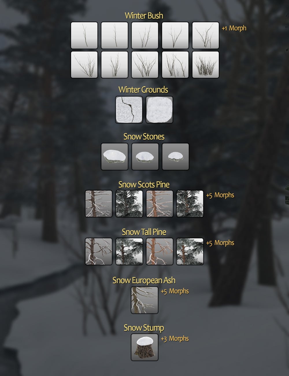 Forest Elements | Daz 3D