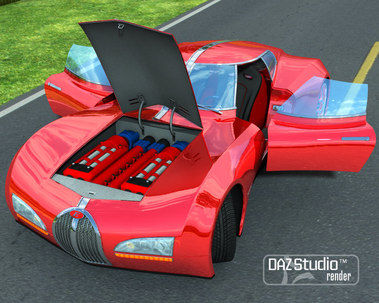 Sports Car Emexon | Daz 3D