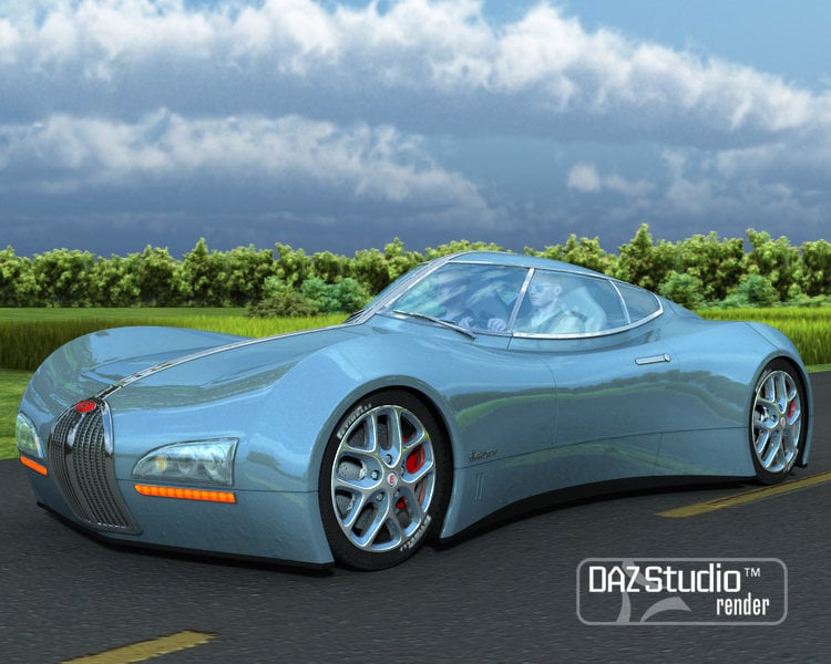 Sports Car Emexon | Daz 3D