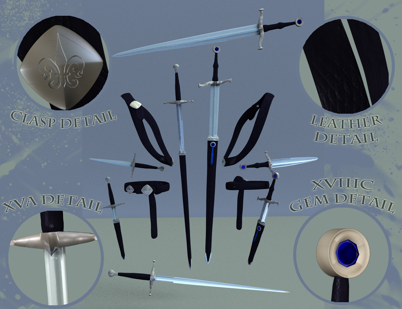 Knight Gear Accessories | Daz 3D