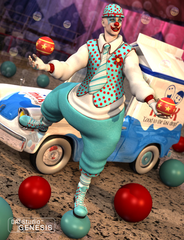 Clown Textures | Daz 3D