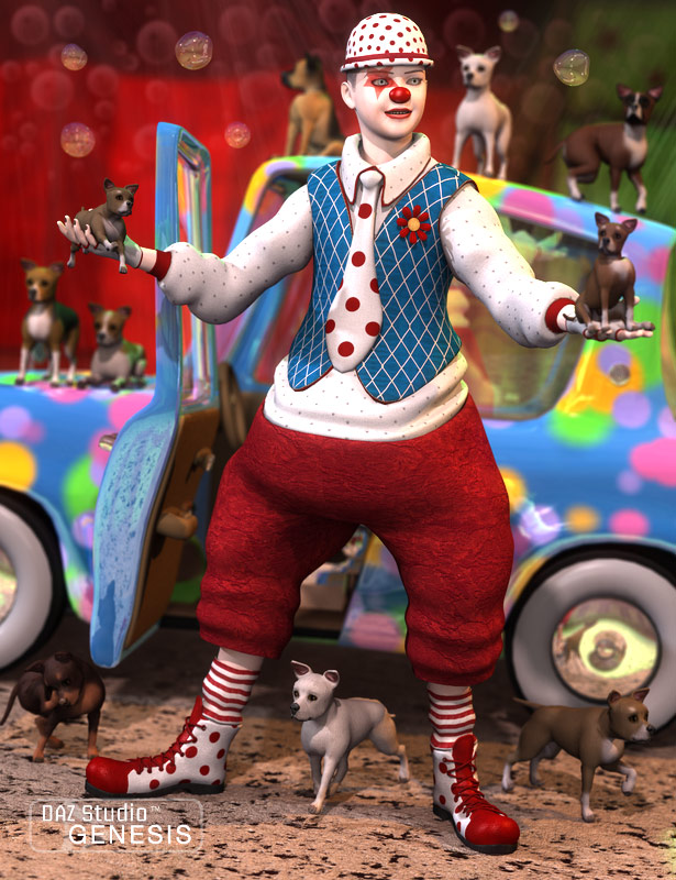 Clown Textures | Daz 3D