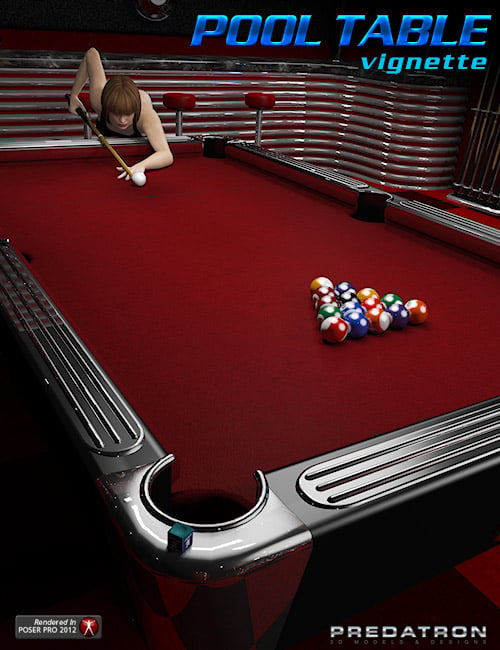 Pool Table Vignette | Daz 3D