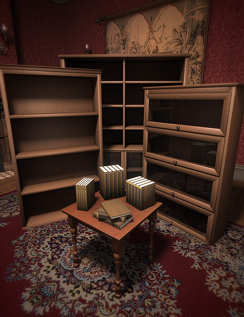 The Bookcase Collection | Daz 3D