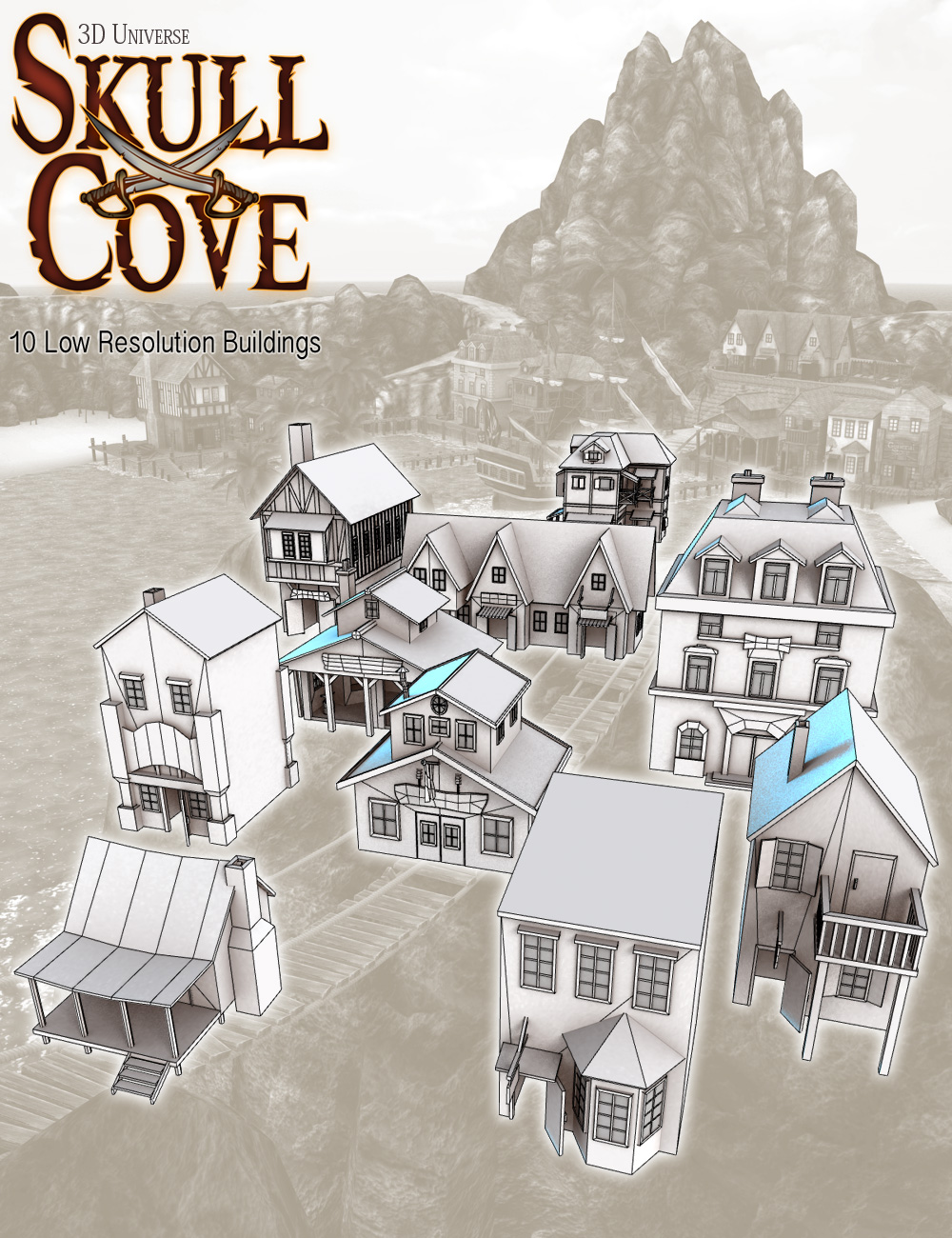 Skull Cove Buildings | Daz 3D