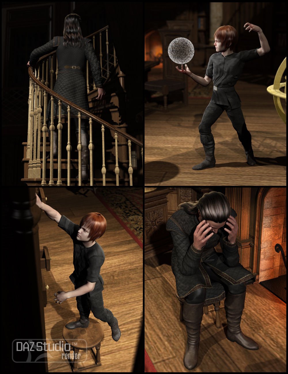 Apprentice Mage in the Tower | Daz 3D