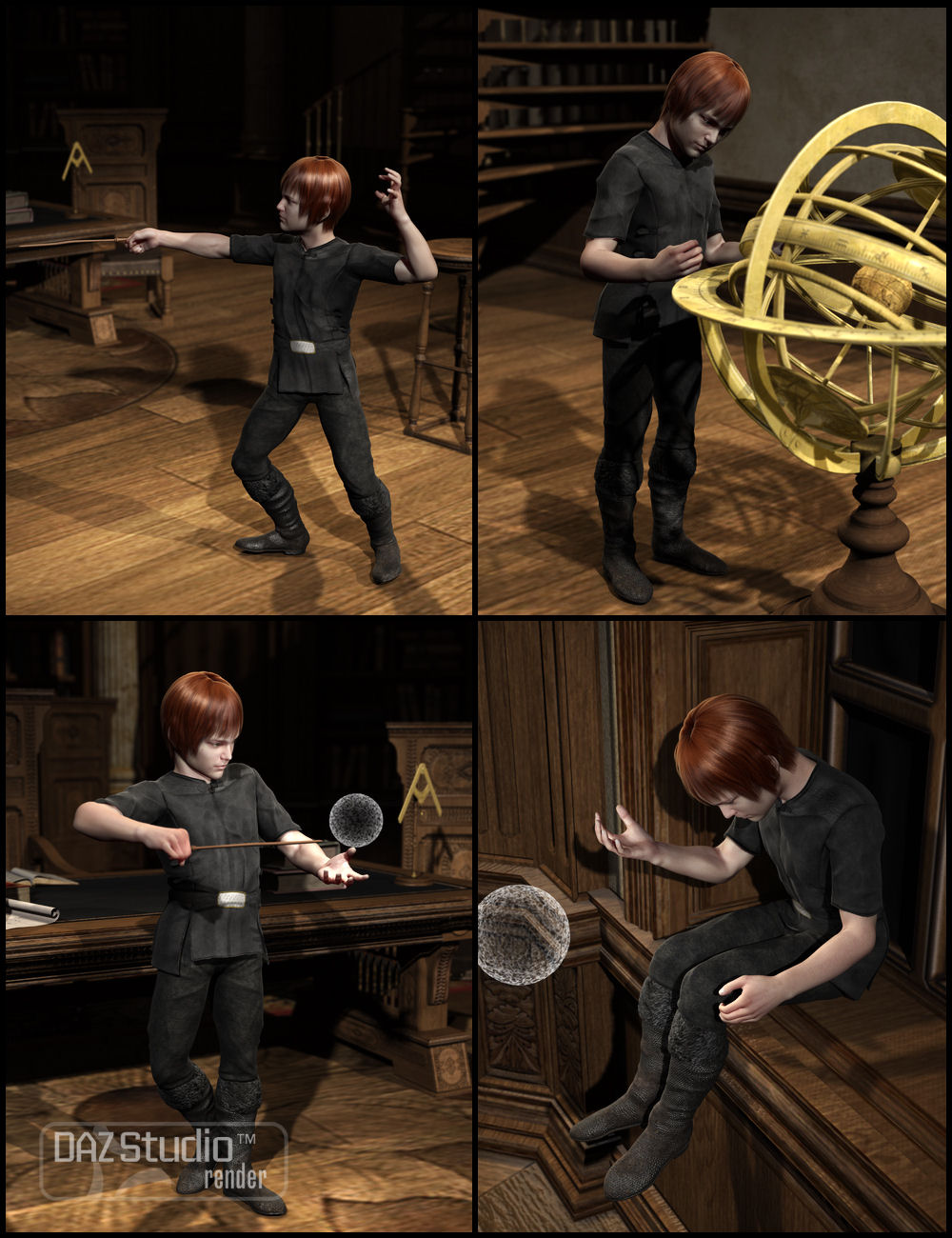 Apprentice Mage in the Tower | Daz 3D