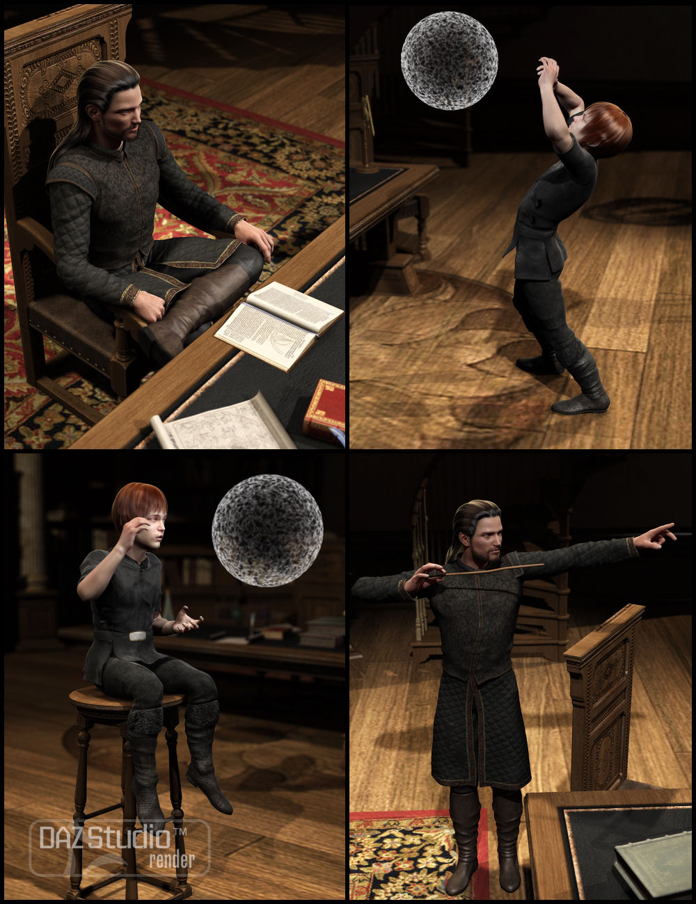 Apprentice Mage in the Tower | Daz 3D