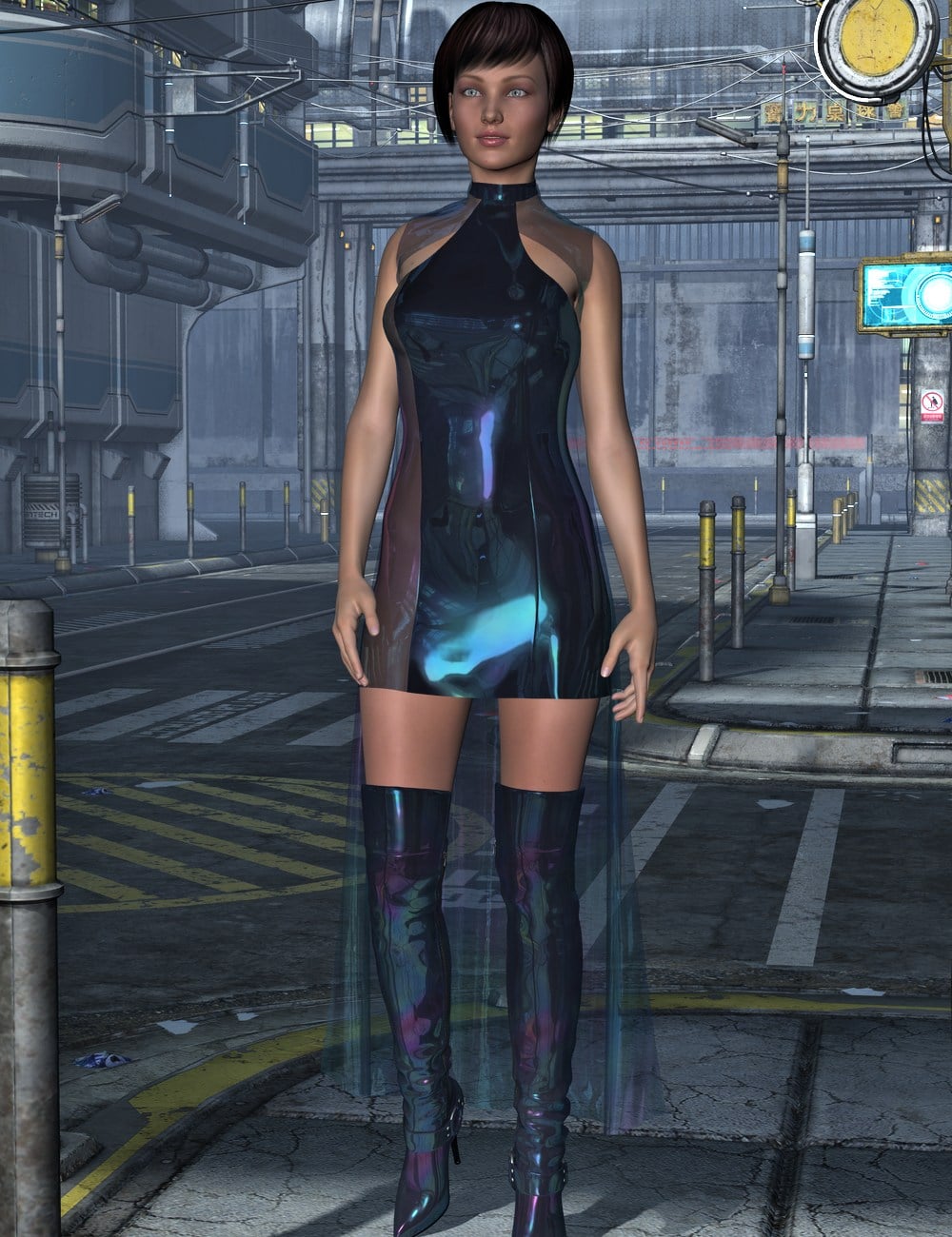 Mara Dynamic Cape and Dress | Daz 3D