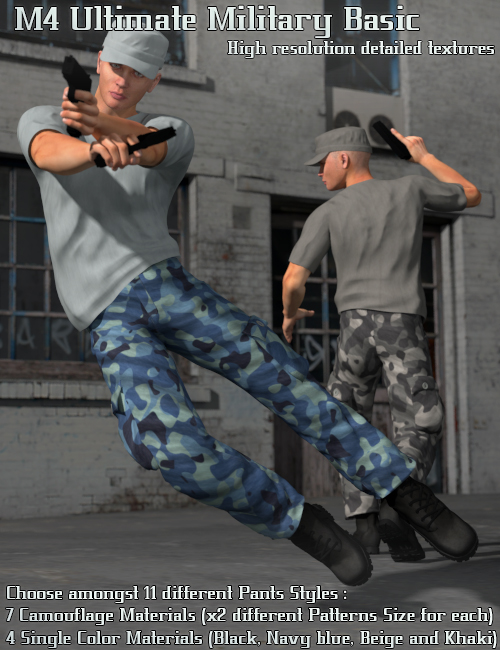 M4 Ultimate Military Basic | Daz 3D