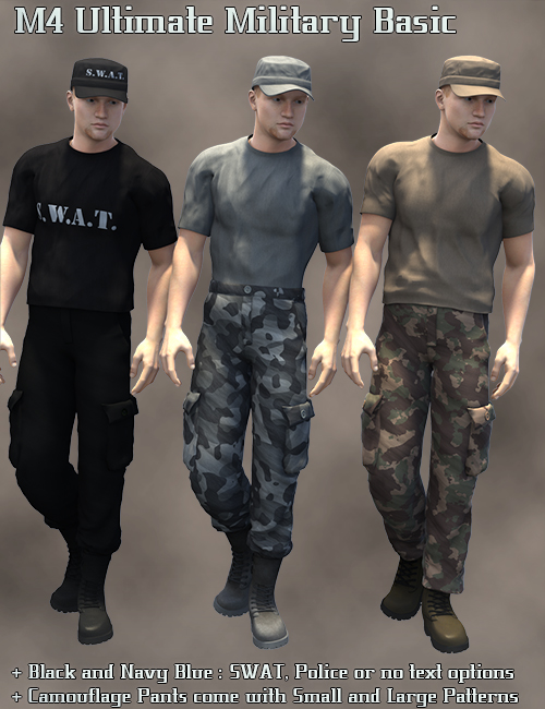 M4 Ultimate Military Basic | Daz 3D
