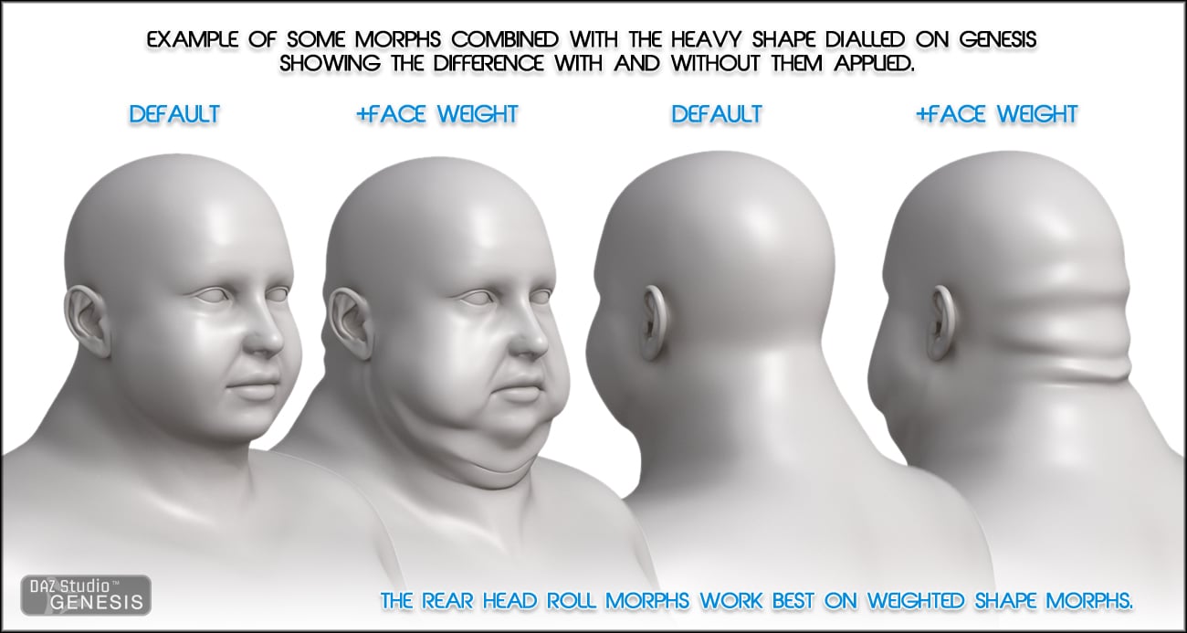 Face Weight For Genesis | Daz 3D