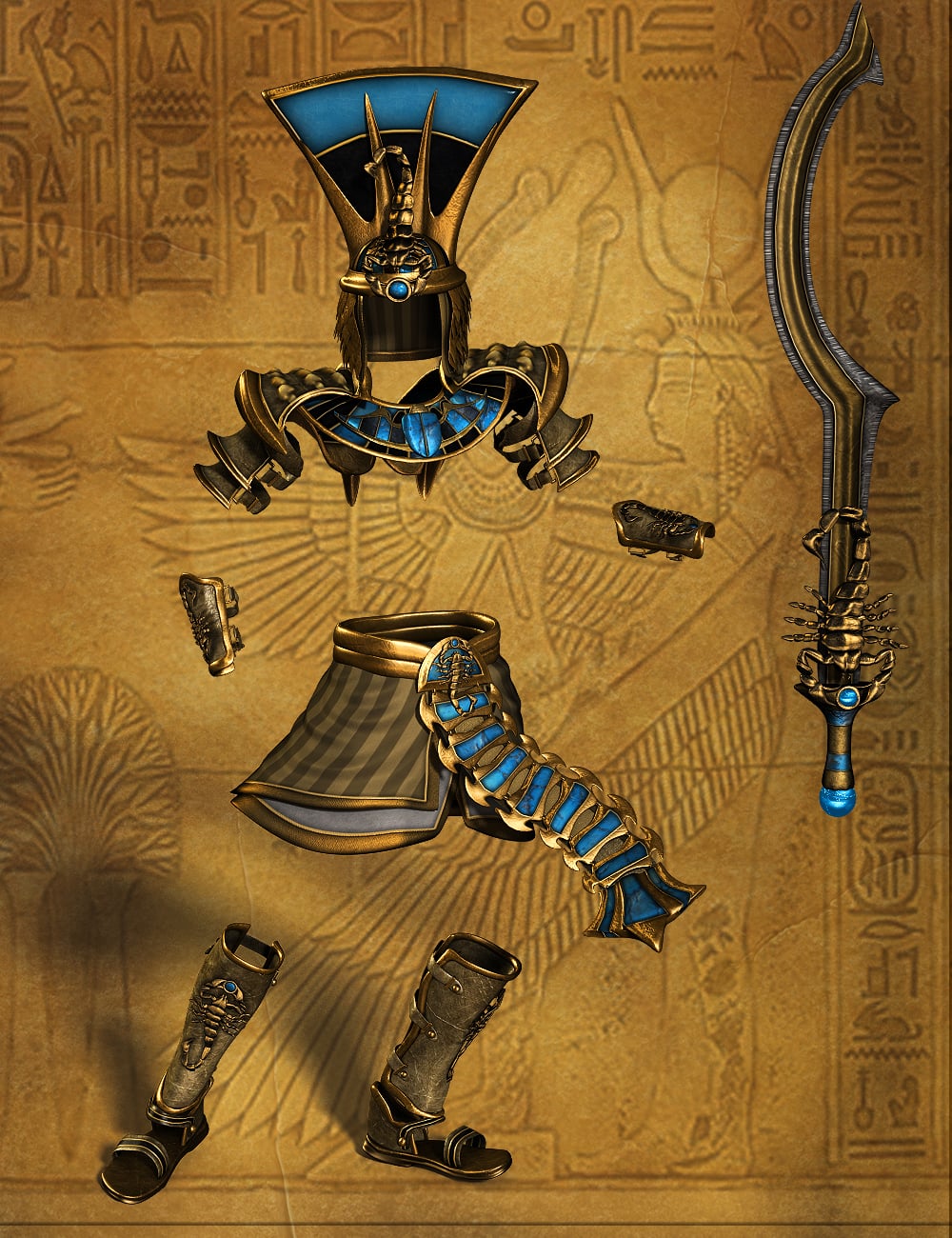 Guardians of Egypt Bundle | Daz 3D