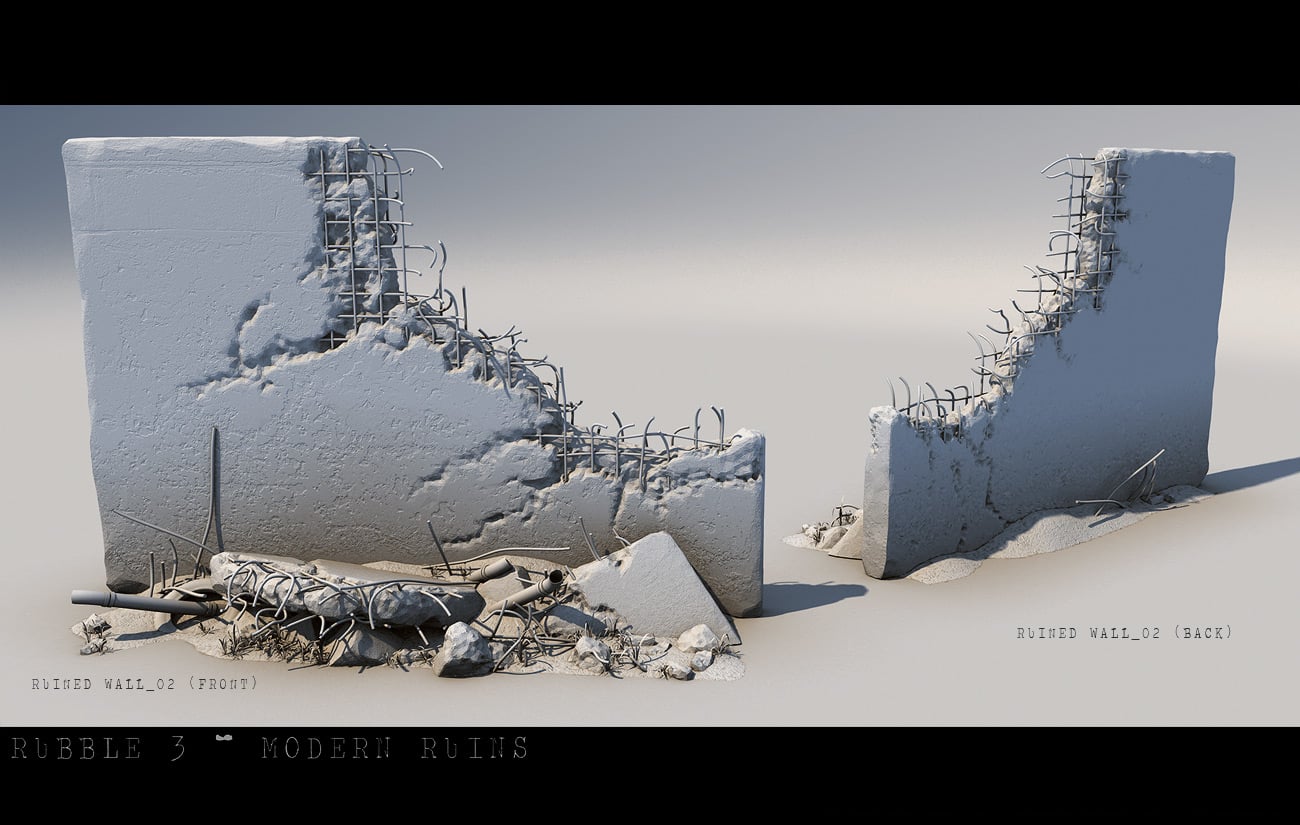 Rubble 3: Modern Ruins | Daz 3D