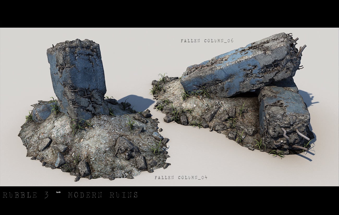 Rubble 3: Modern Ruins | Daz 3D