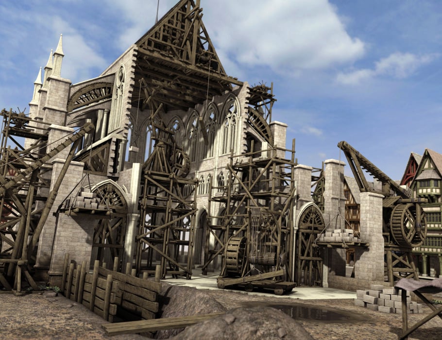 Medieval Construction Bundle | Daz 3D