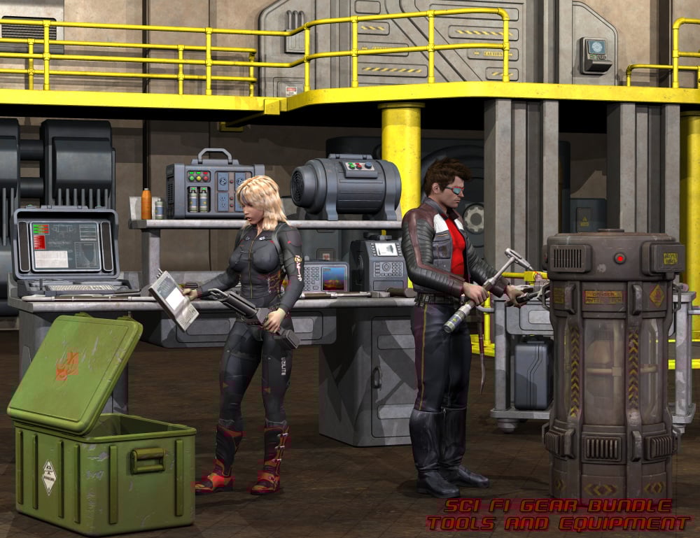 Sci Fi Gear Bundle | Daz 3D
