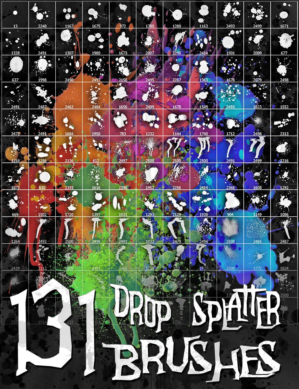 Drop Splatter Brushes | Daz 3D