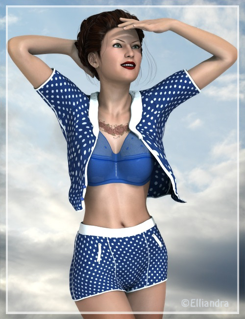 Foxy White Dots | Daz 3D