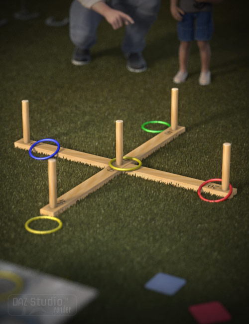 Outdoor Fun Tossing Games | Daz 3D
