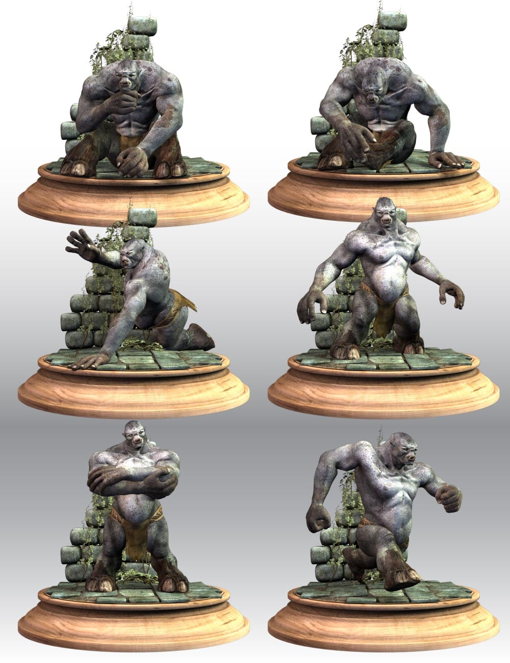 DA Genesis Troll Poses | Daz 3D