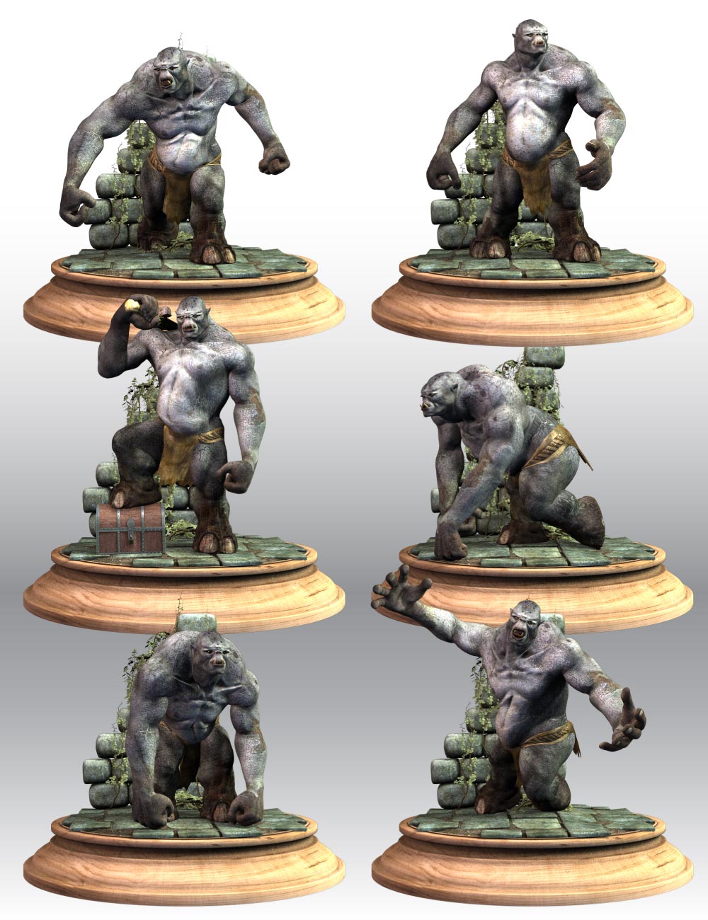 DA Genesis Troll Poses | Daz 3D