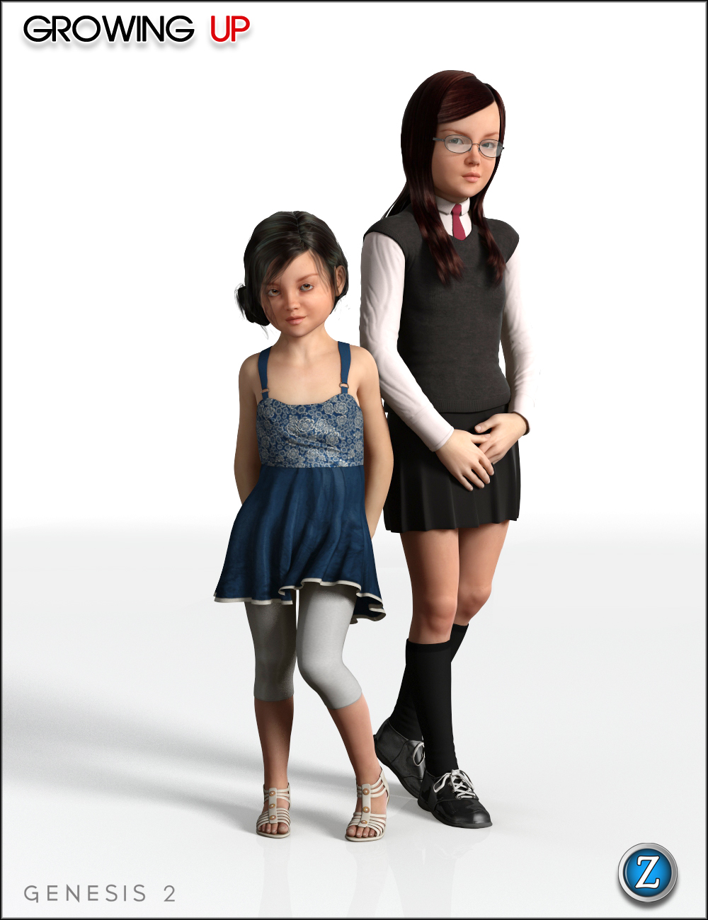 Growing Up for Genesis2 Female(s) and V6 | Daz 3D
