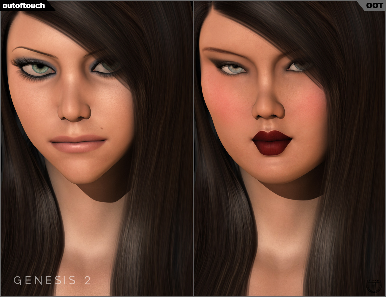 12 Faces of Genesis 2 Female(s) | Daz 3D