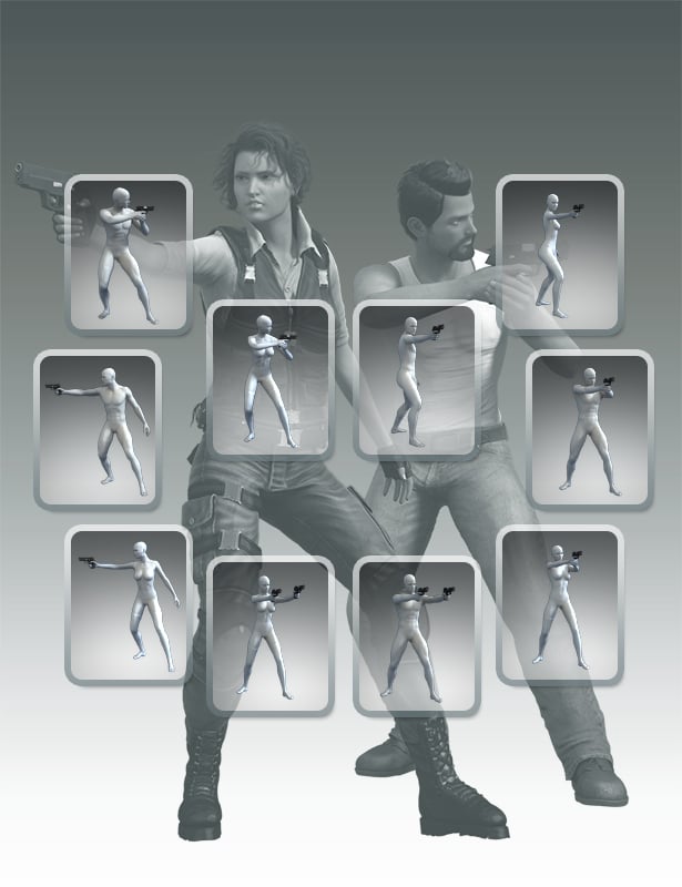 Gunfight Poses | Daz 3D