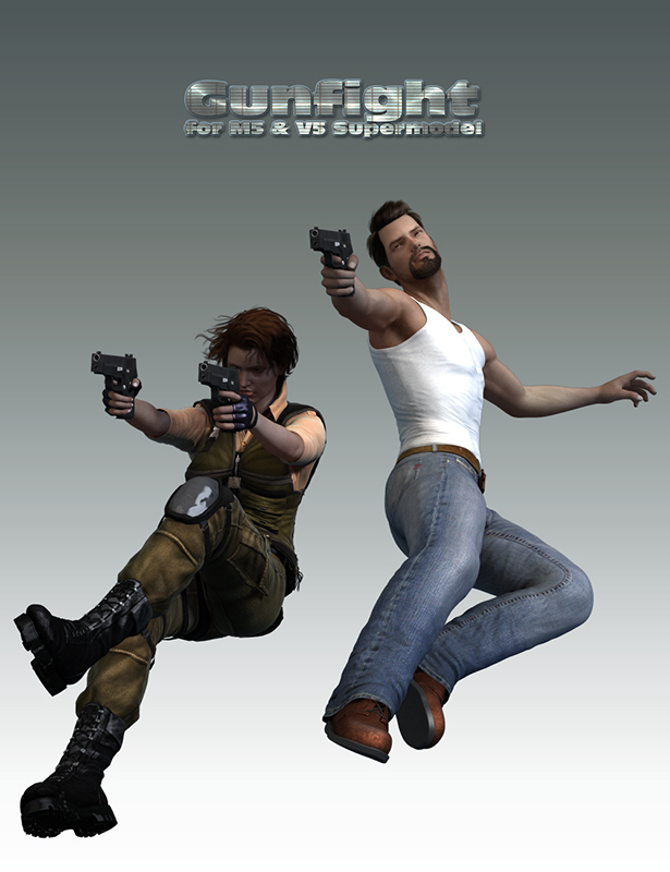 Gunfight Poses | Daz 3D