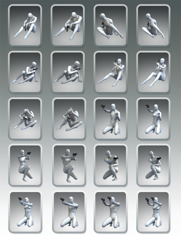 Gunfight Poses | Daz 3D