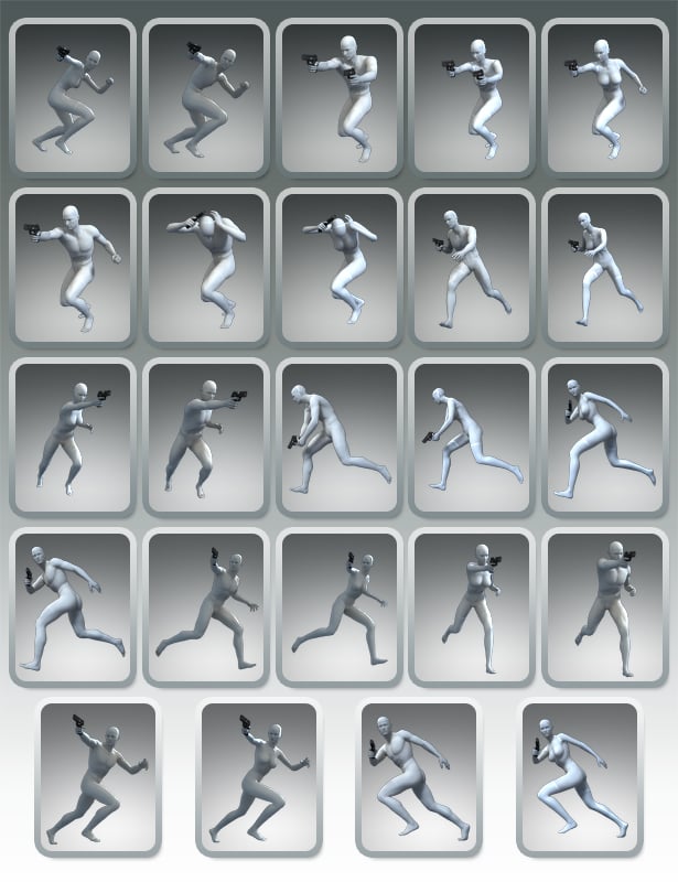 Gunfight Poses | Daz 3D