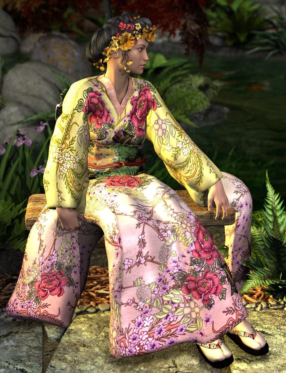 Furisode Genesis 2 Female(s) | Daz 3D