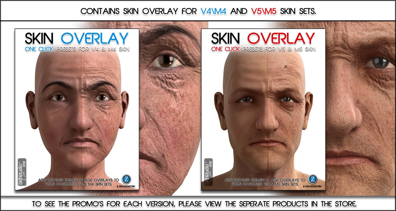 Skin Overlay Bundle | Daz 3D