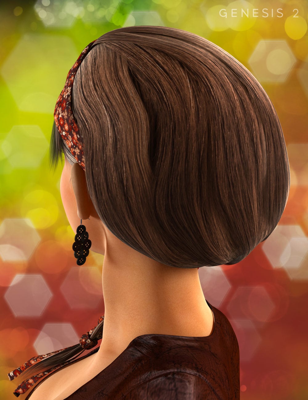 Scarf Braid Hair | Daz 3D