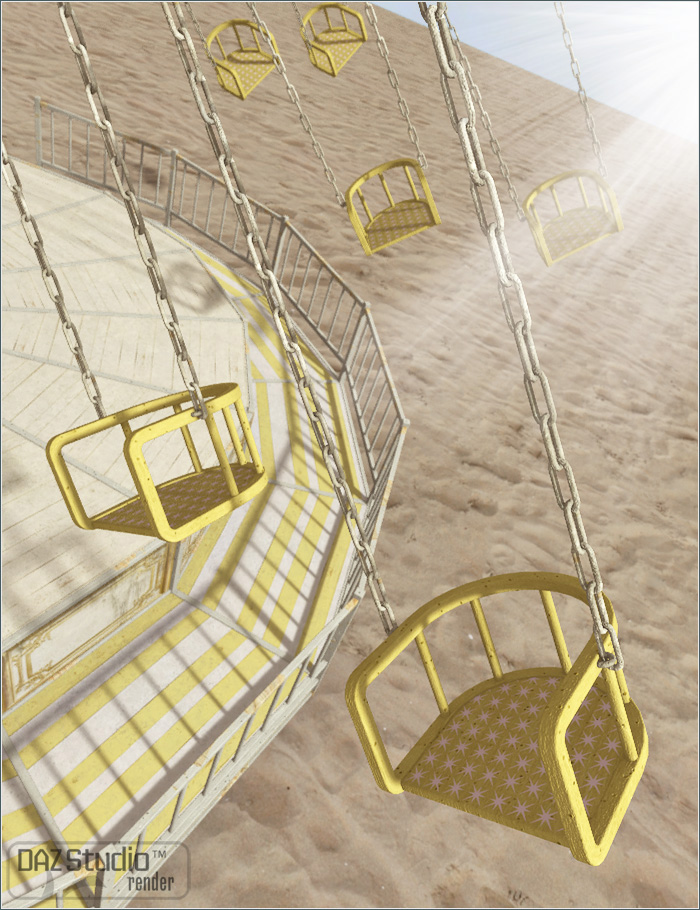 Cotton Candy for Carousel Swing Ride | Daz 3D
