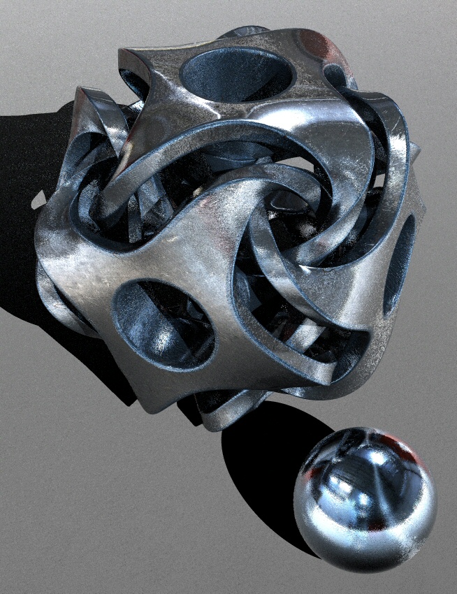 Bryce 7.1 Pro - Fifty Funky Shapes and Fifty Funky Metals | Daz 3D