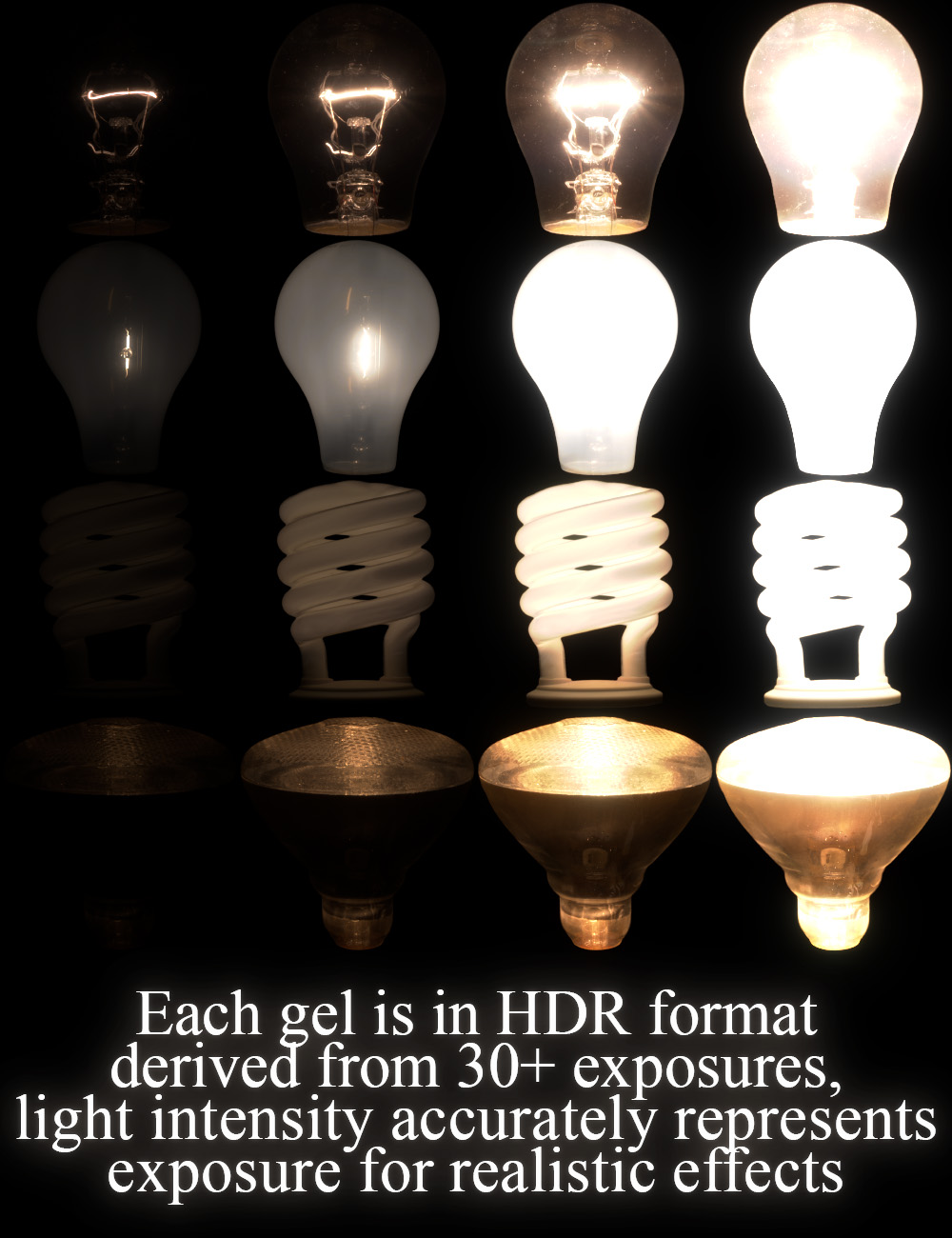 Real Light HDR Gels - Bulbs | Daz 3D