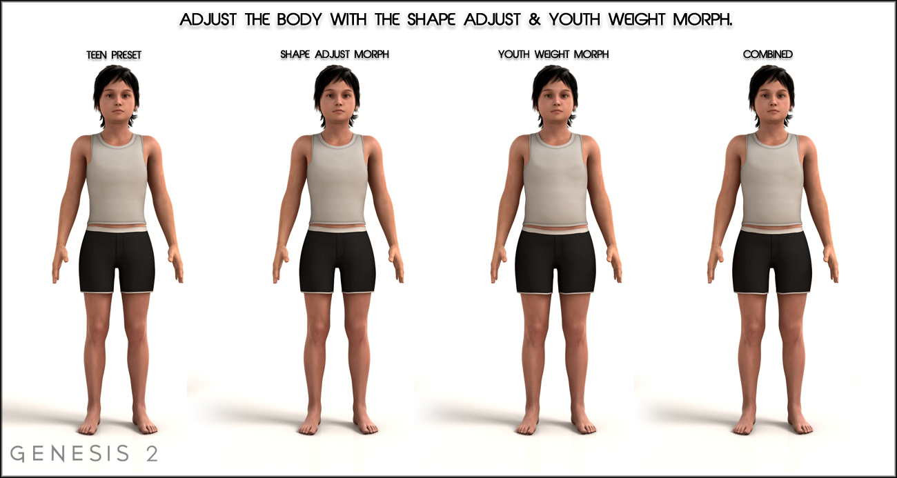 Growing Up for Genesis 2 Male(s) / M6 | Daz 3D